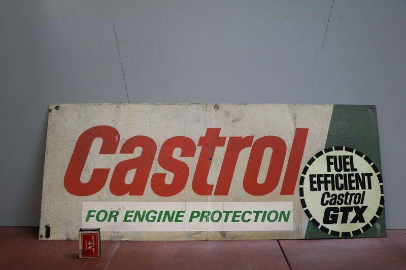 Vintage Castrol GTX Tin Rack Sign. # | XXXX Antique Complex