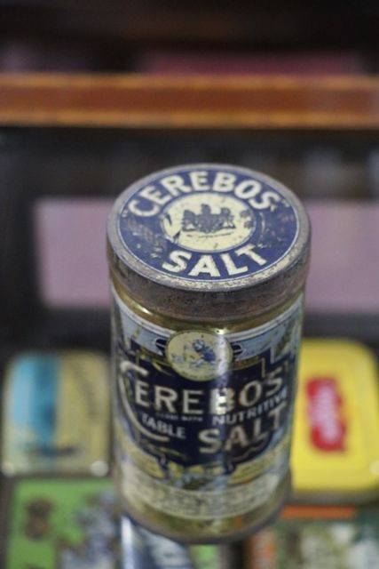 Vintage Cerebos Table Salt Tin | XXXX Antique Complex