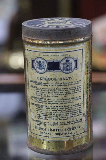 Vintage Cerebos Table Salt Tin | XXXX Antique Complex