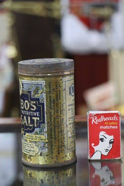 Vintage Cerebos Table Salt Tin | XXXX Antique Complex