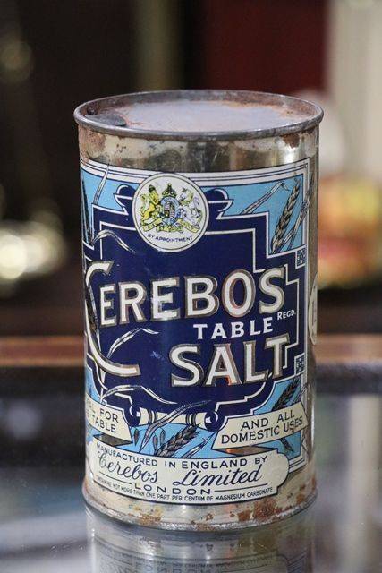 Vintage Cerebos Table Salt Tin | XXXX Antique Complex