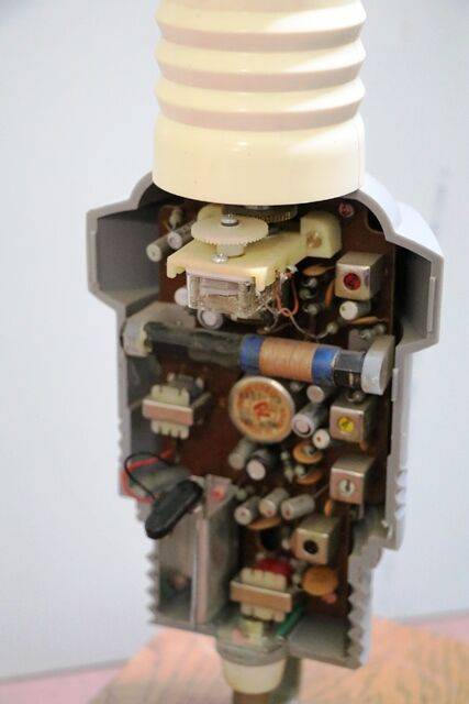 Vintage Champion Spark Plug Radio on Stand. # | XXXX Antique Complex