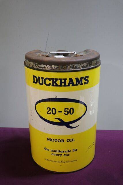 Vintage Duckhams 20-50 Motor Oil 5 Gallon Drum in Good Condition | XXXX ...