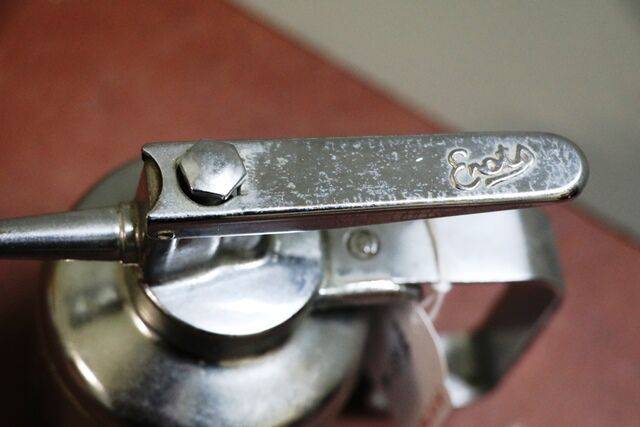 Vintage Enots Chrome Plated Lever Pump Oiler. | XXXX Antique Complex