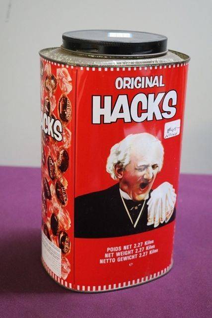 Vintage Original Hacks Toffee Pictorial Tin | XXXX Antique Complex