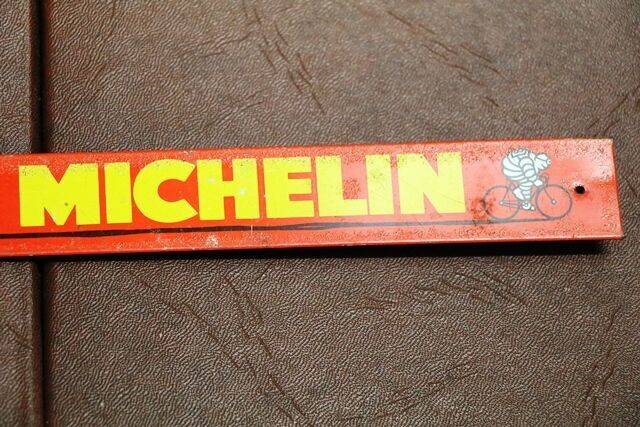 Vintage Michelin More Cyclists Ride On Shelf Strip Sign. # | XXXX ...