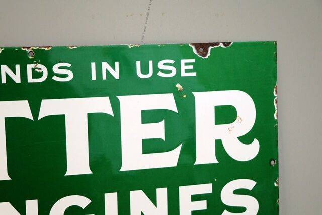 Vintage PETTER Engines Enamel Adv Sign. # | XXXX Antique Complex