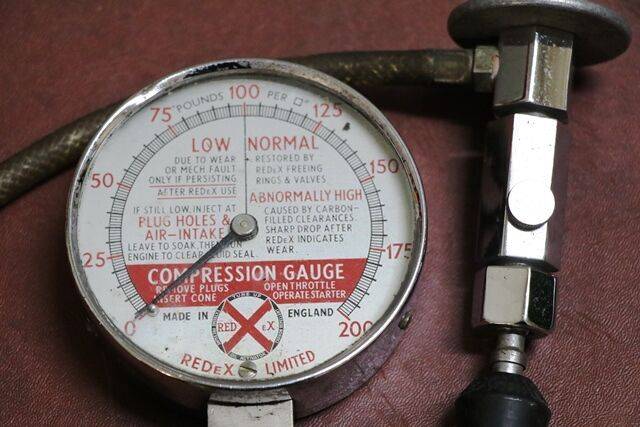 Vintage REDeX Engine Compression Gauge. | XXXX Antique Complex