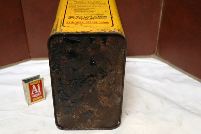Vintage Shell Sheep Branding Oil 1gal Pictorial Tin. | XXXX Antique Complex