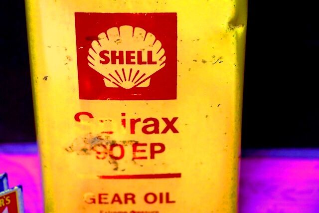 Vintage Shell Spirax 90 EP Gear Oil 1 Quart Tin. | XXXX Antique Complex