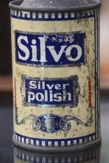Vintage Silvo Silver Polish Tin | XXXX Antique Complex