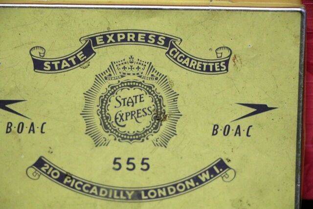 Vintage State Express 555 BOAC Cigarettes Tin. | XXXX Antique Complex