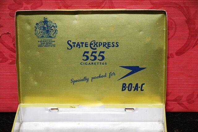 Vintage State Express 555 BOAC Cigarettes Tin. | XXXX Antique Complex