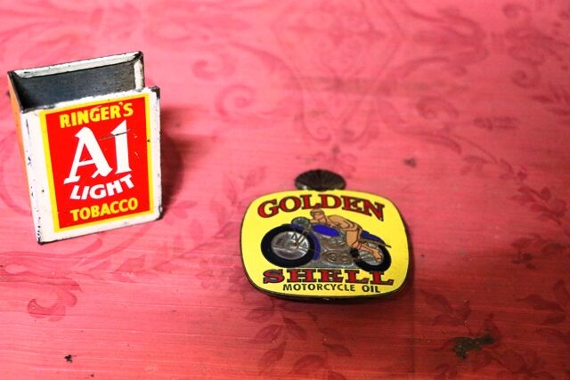 W.O. Lewis Birmingham Golden Shell Motorcycle Enamel Badge. | XXXX ...