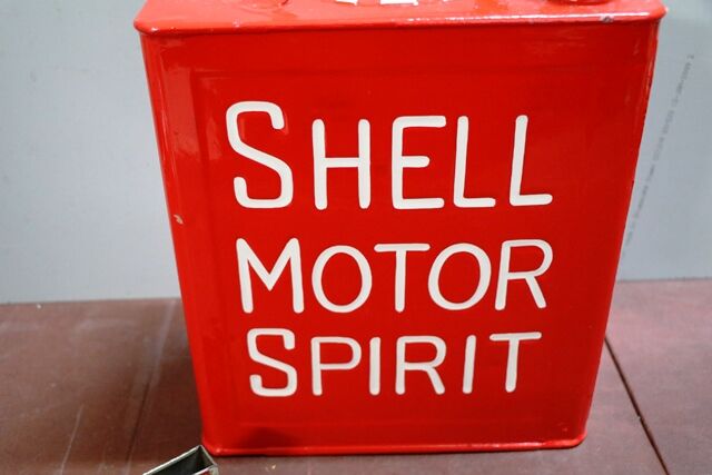 Well Restored 1949 Shell Motor Spirit Running Board Fuel Can. | XXXX ...