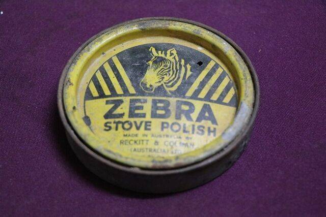 Zebra Stove Polish Tin | XXXX Antique Complex